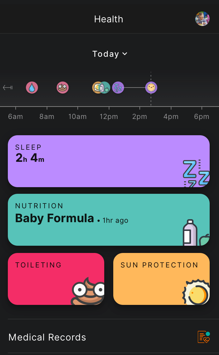 Home App: Sleep Timeline and Events