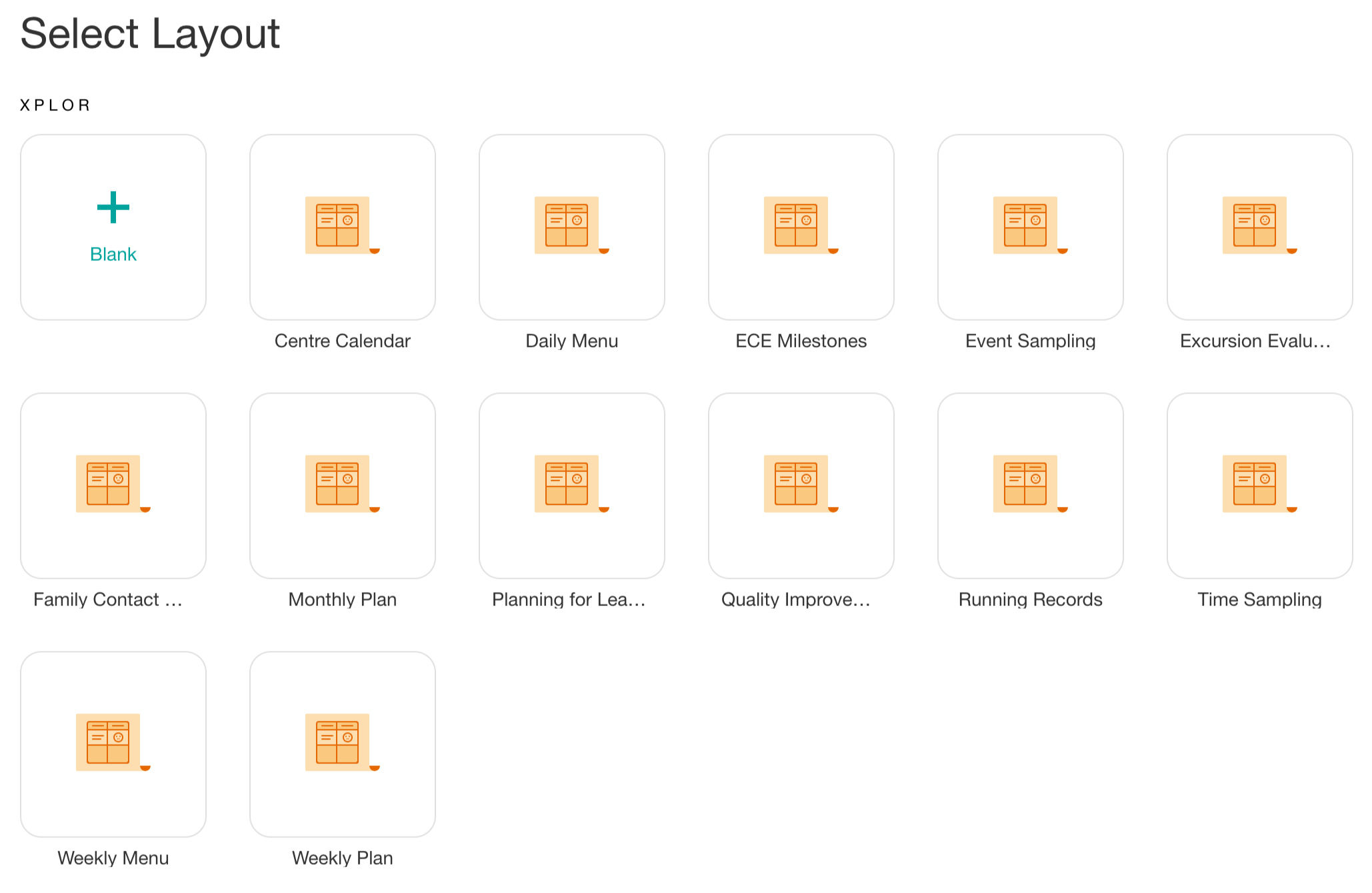 Playground Web: Layouts