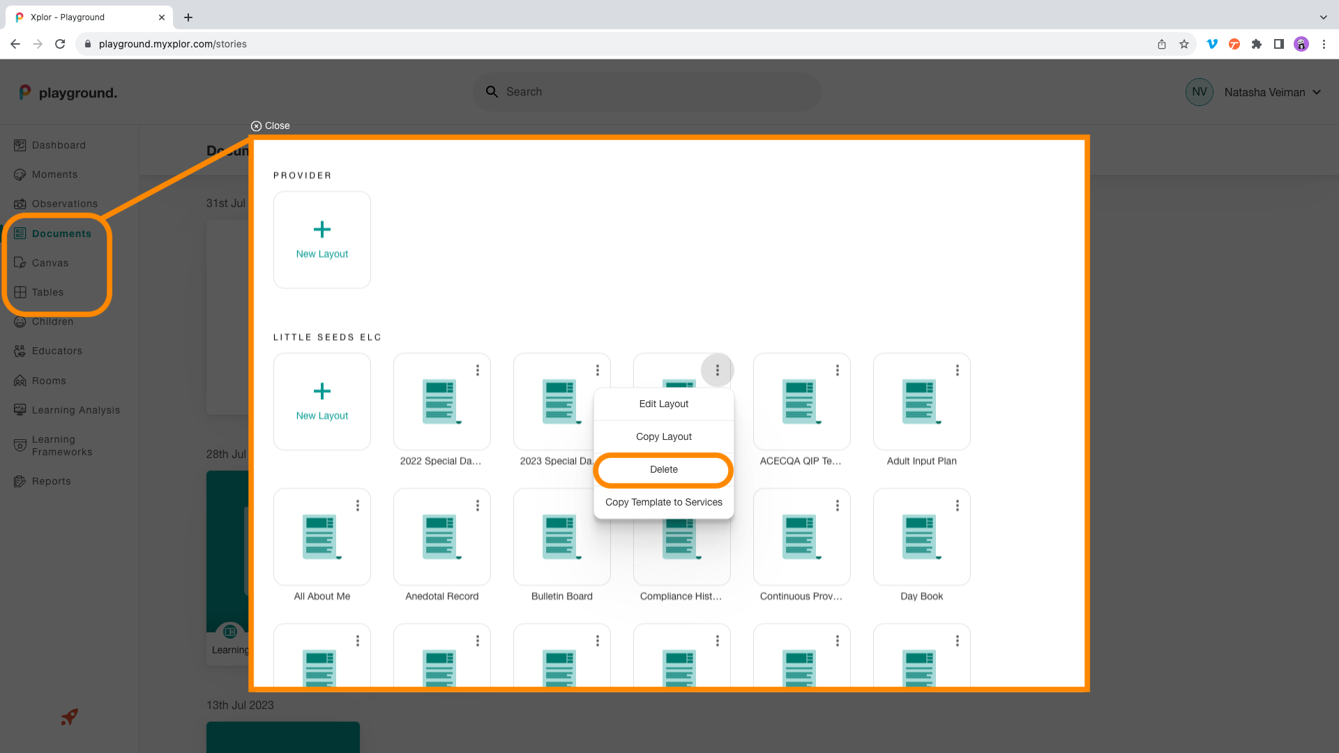 Playground Web: Layouts
