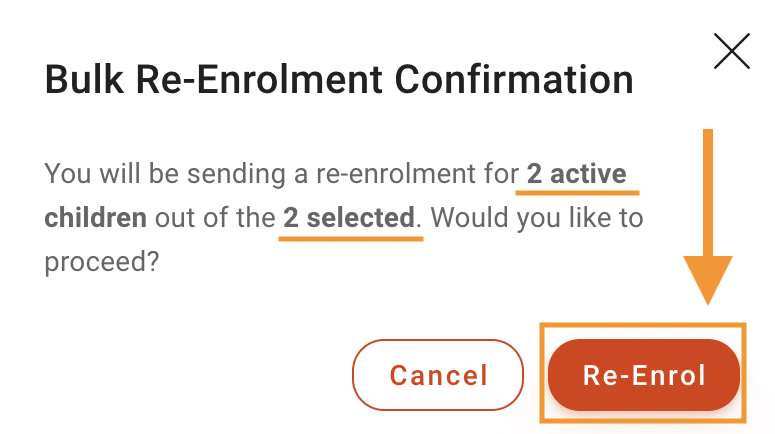 Office: Child Re-Enrolment