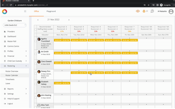 Office: Rostering Master Guide