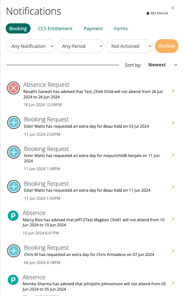 Office: Notifications