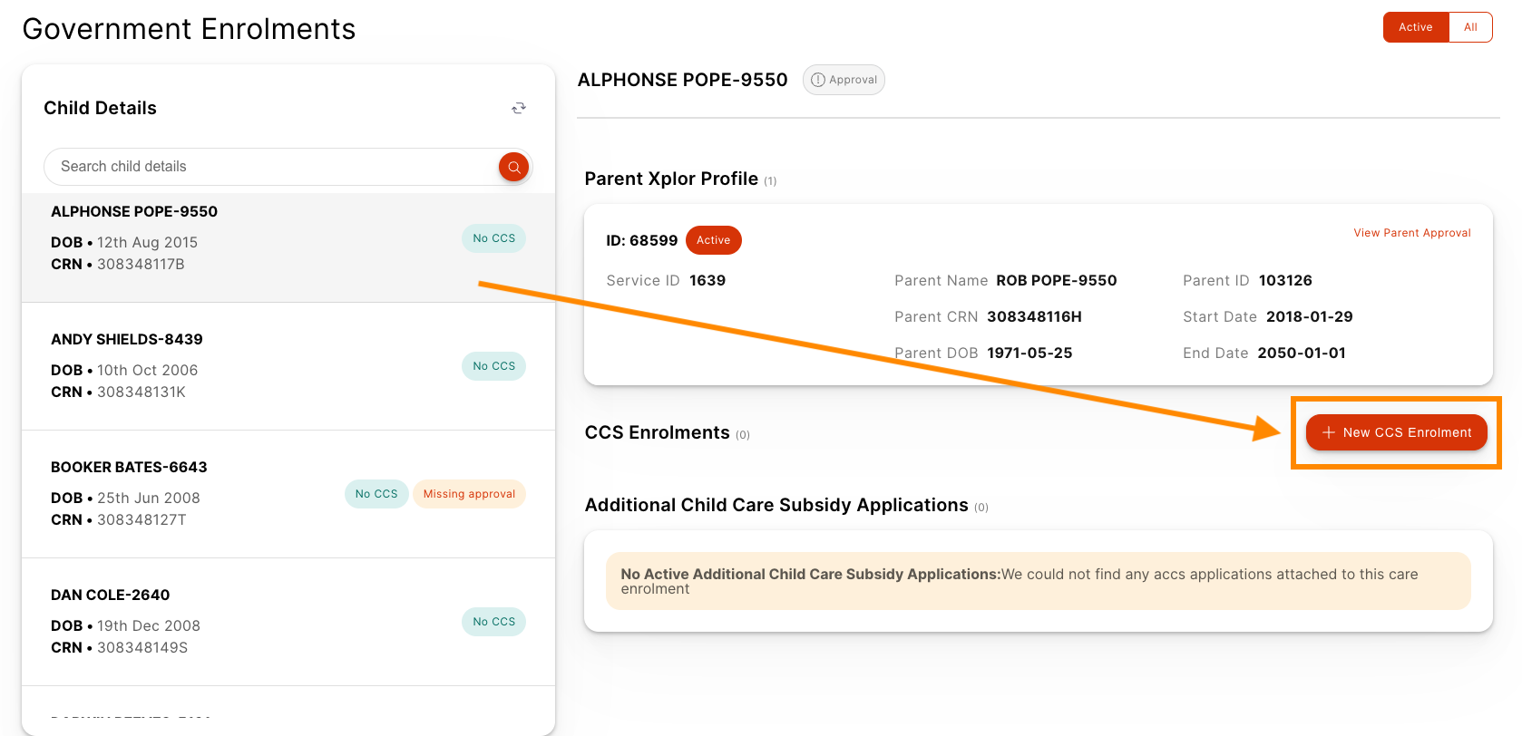 CCS: CCS Enrolment Master Guide