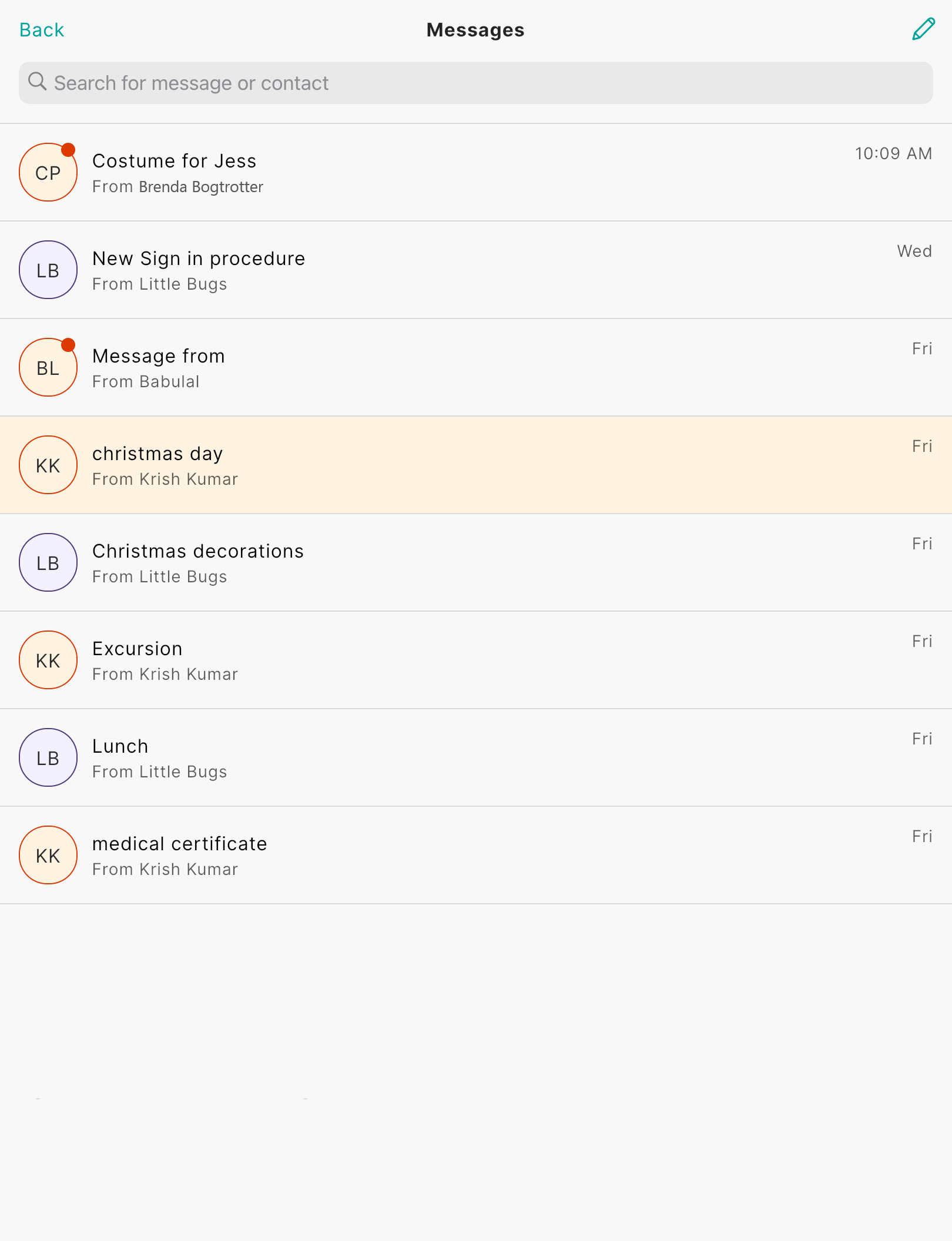 Playground App: Messenger