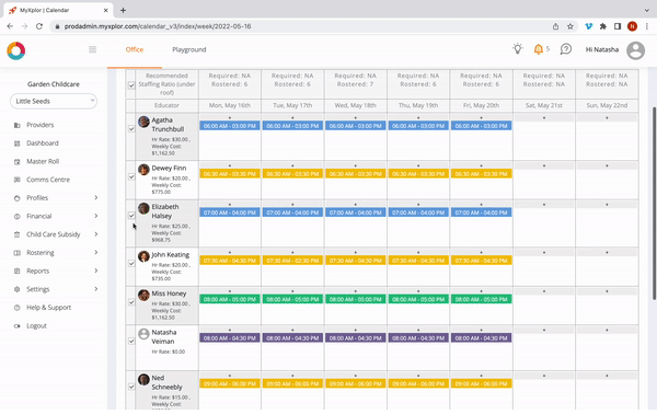 Office: Rostering Master Guide