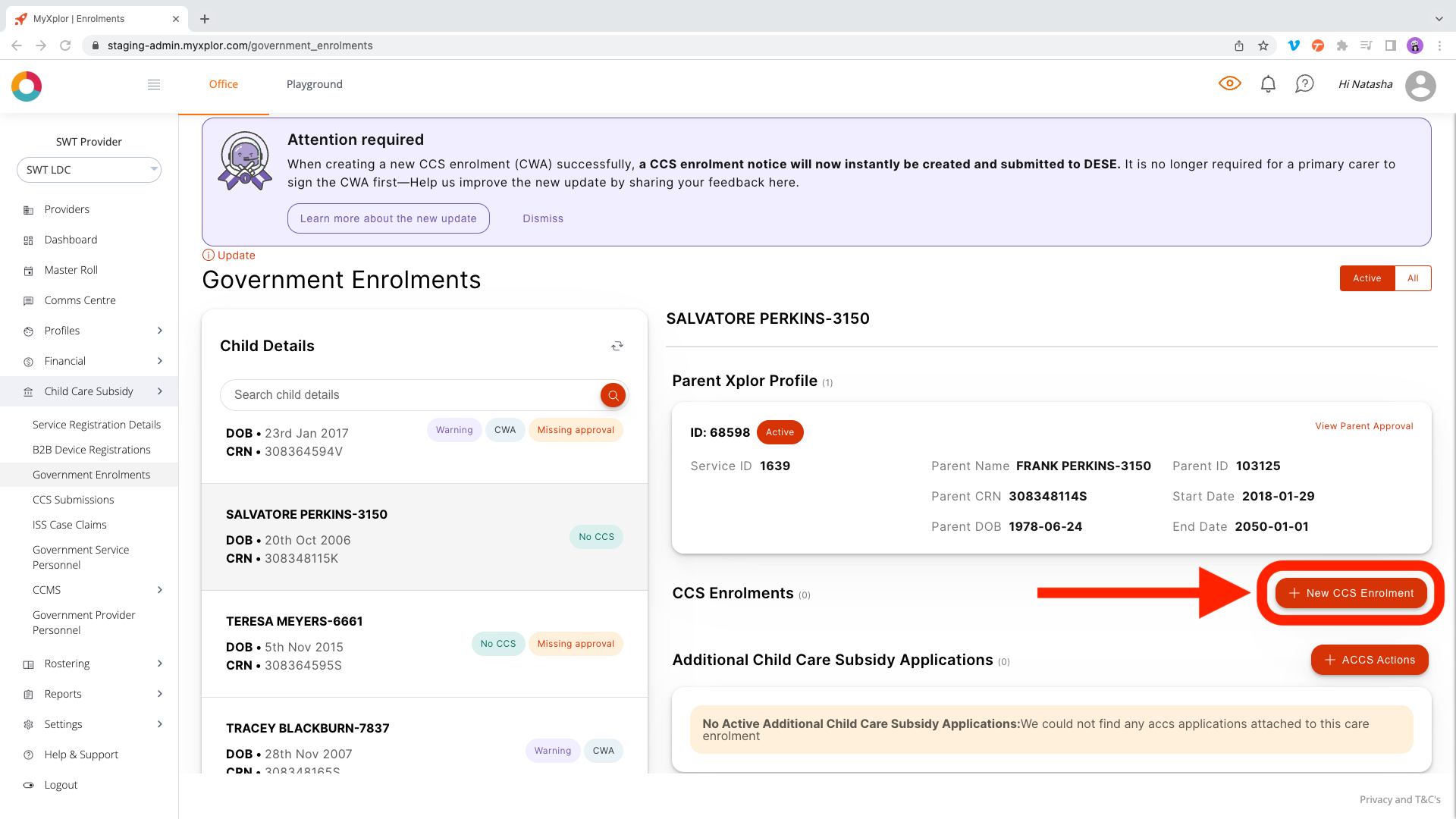 CCS: CCS Enrolment Master Guide
