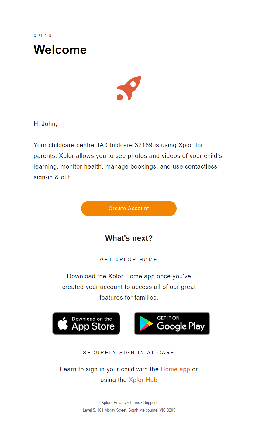 Home App: New Account Set Up