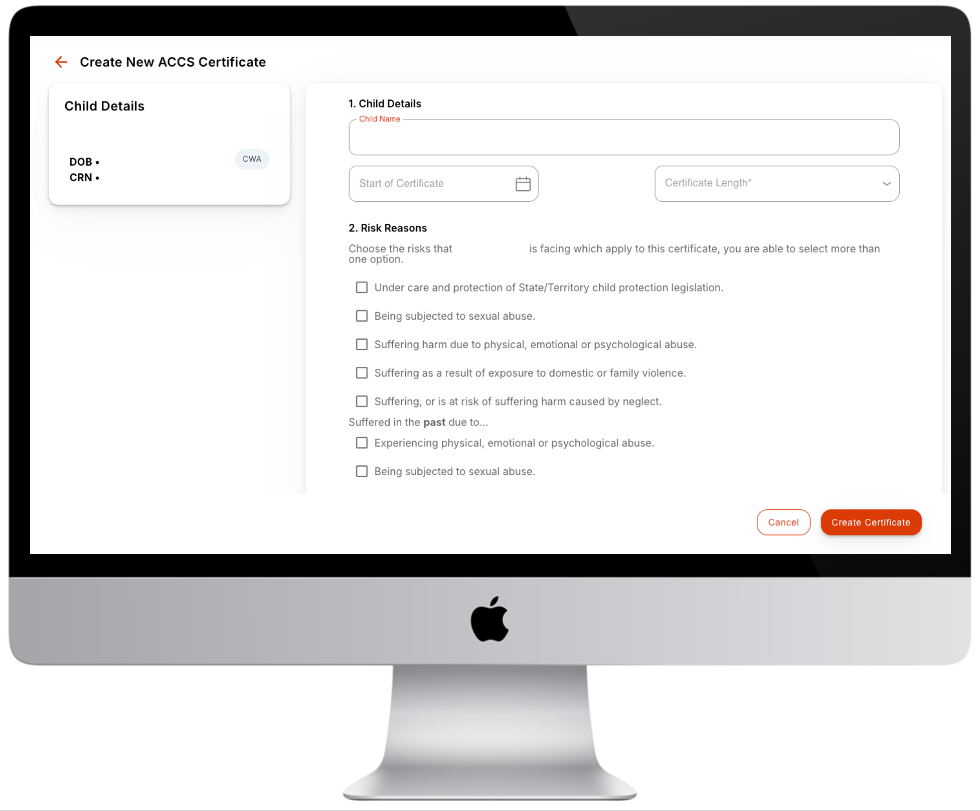 CCS: ACCS Certificates