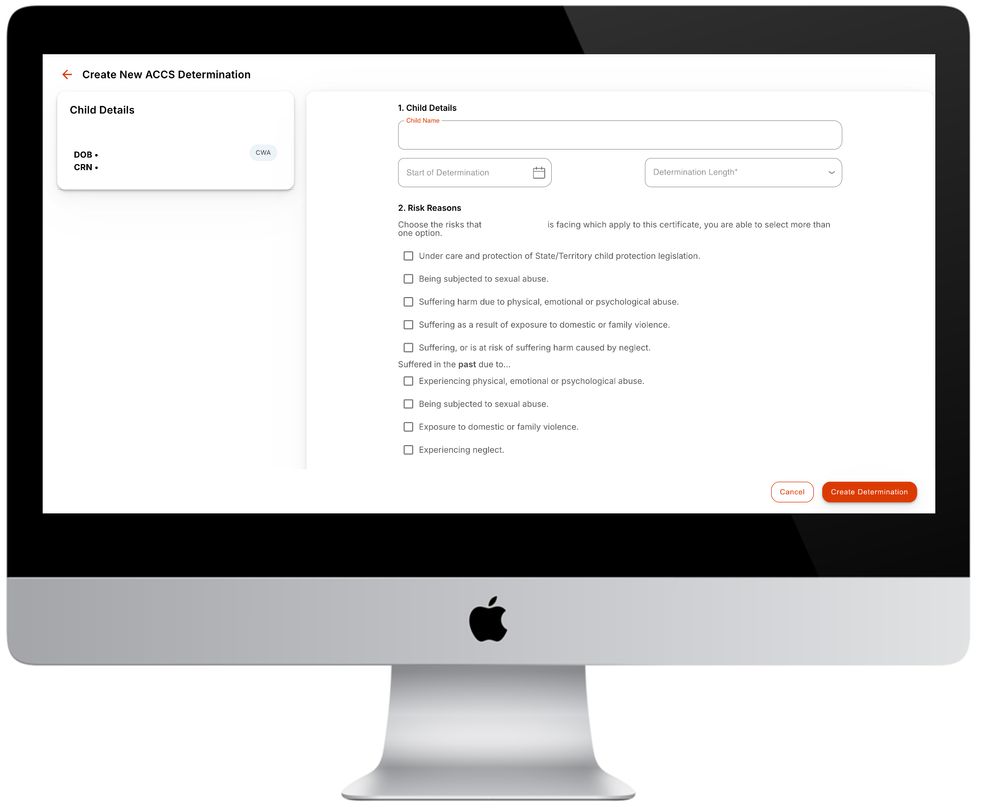 CCS: ACCS Determinations