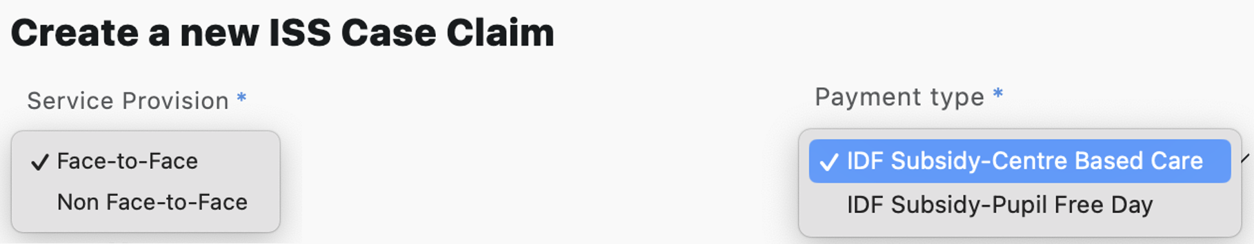 CCS: ISS Case Claims