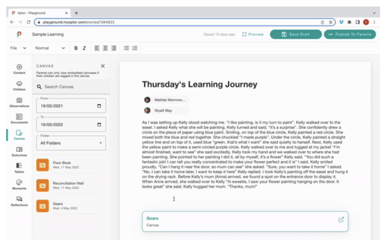 Playground: Documents