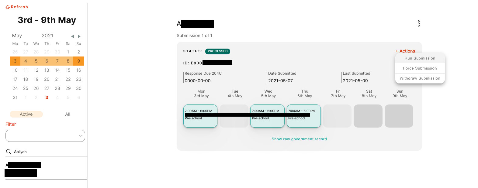 CCS: CCS Submissions