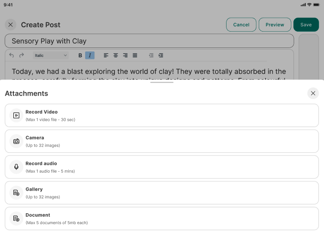 Playground App Posts