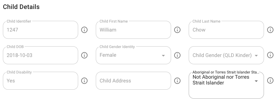 Office: Child Profile