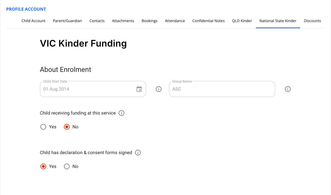 Office: Child Profile