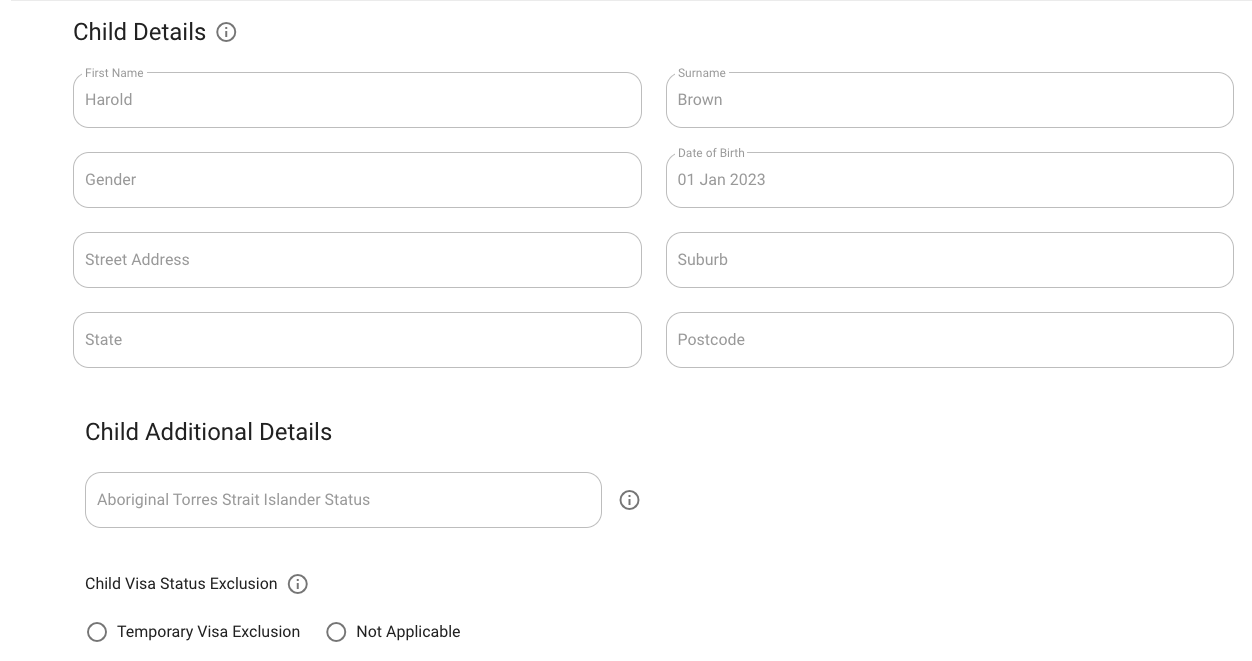 Office: Child Profile