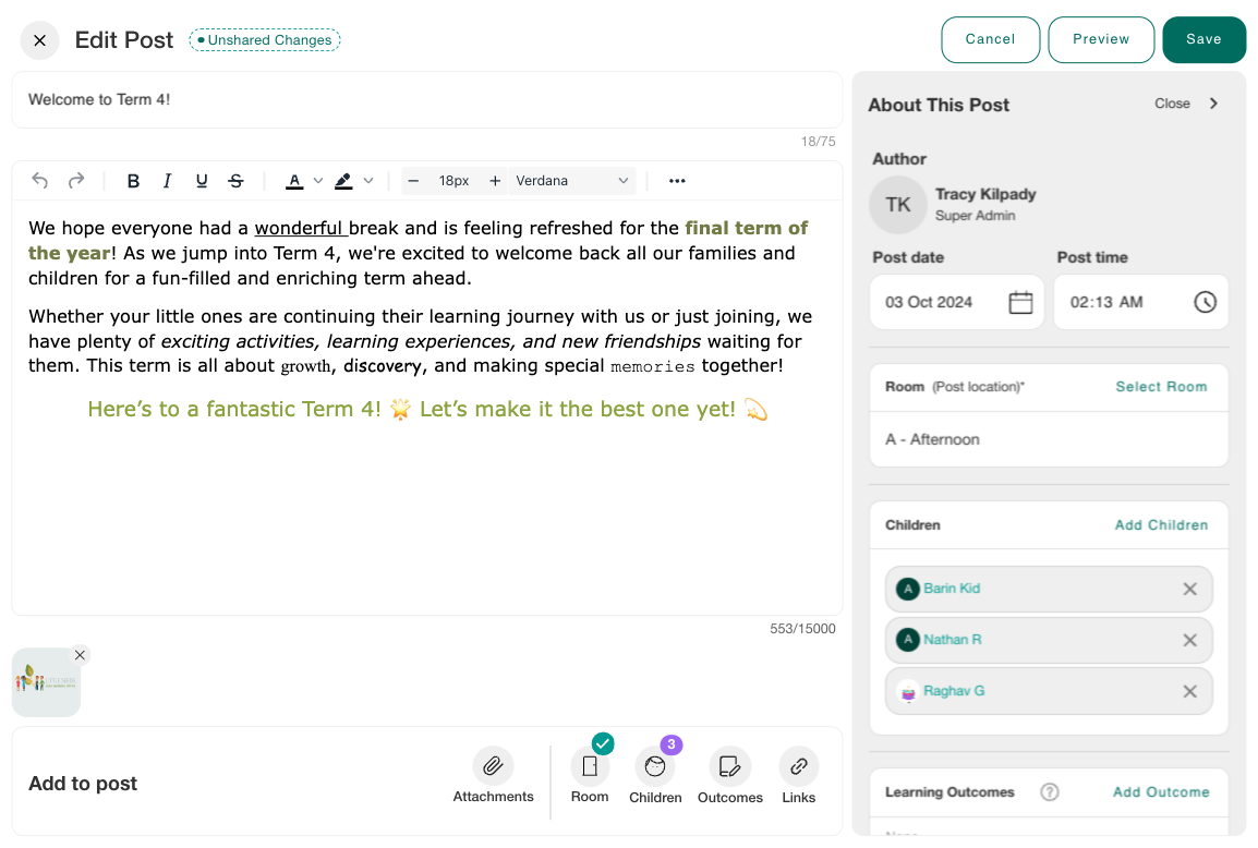 Playground App: Posts
