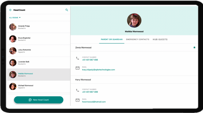 Playground App: Head Counts