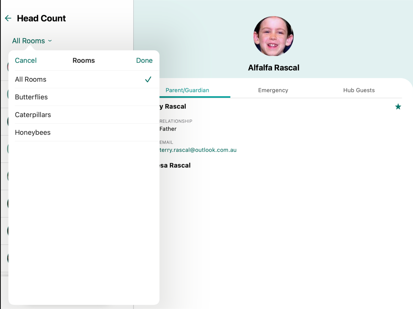 Playground App: Head Counts