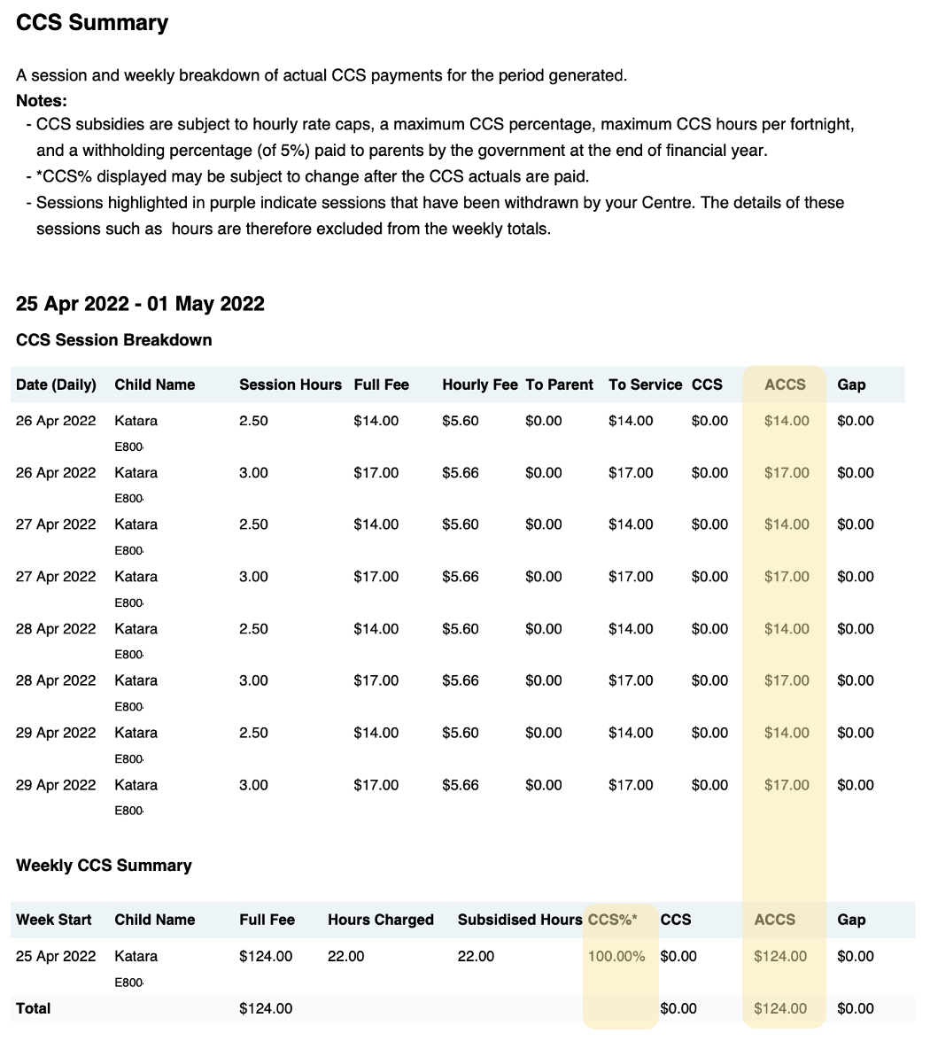 CCS: ACCS Management