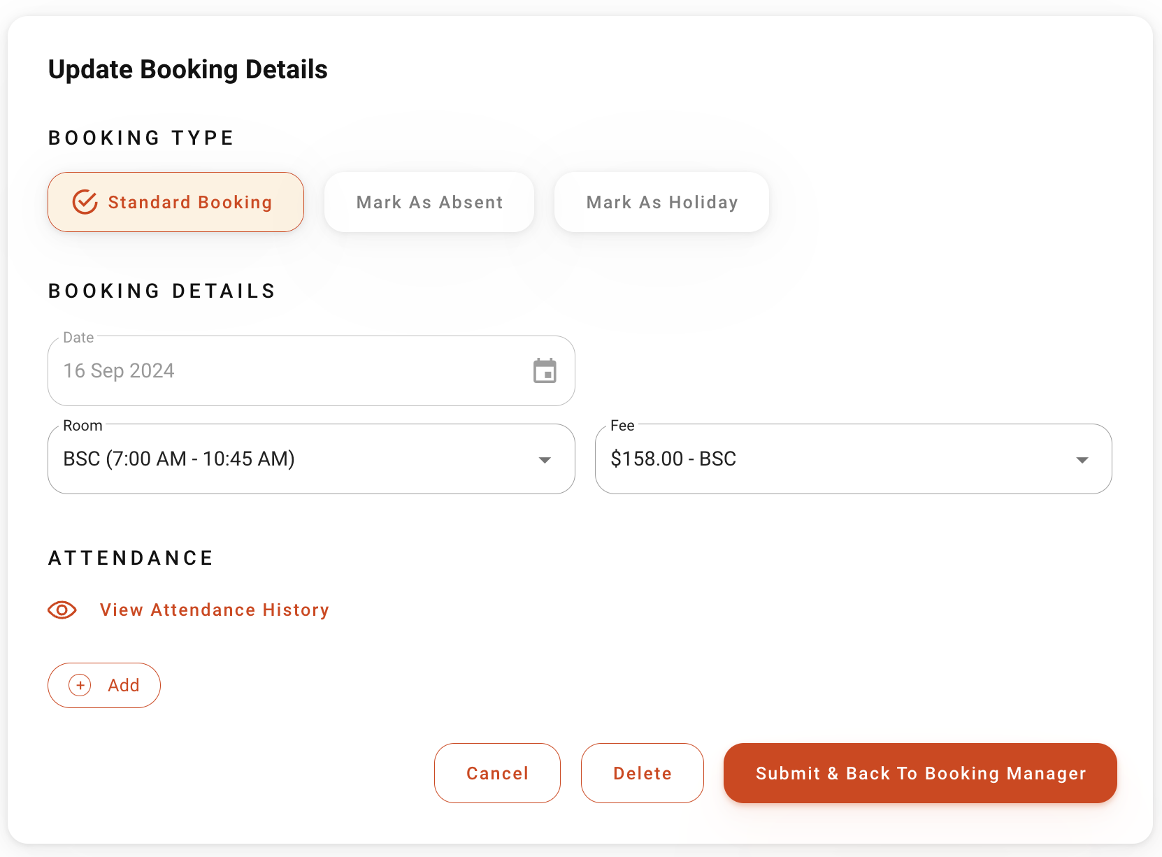 Office: Booking Manager