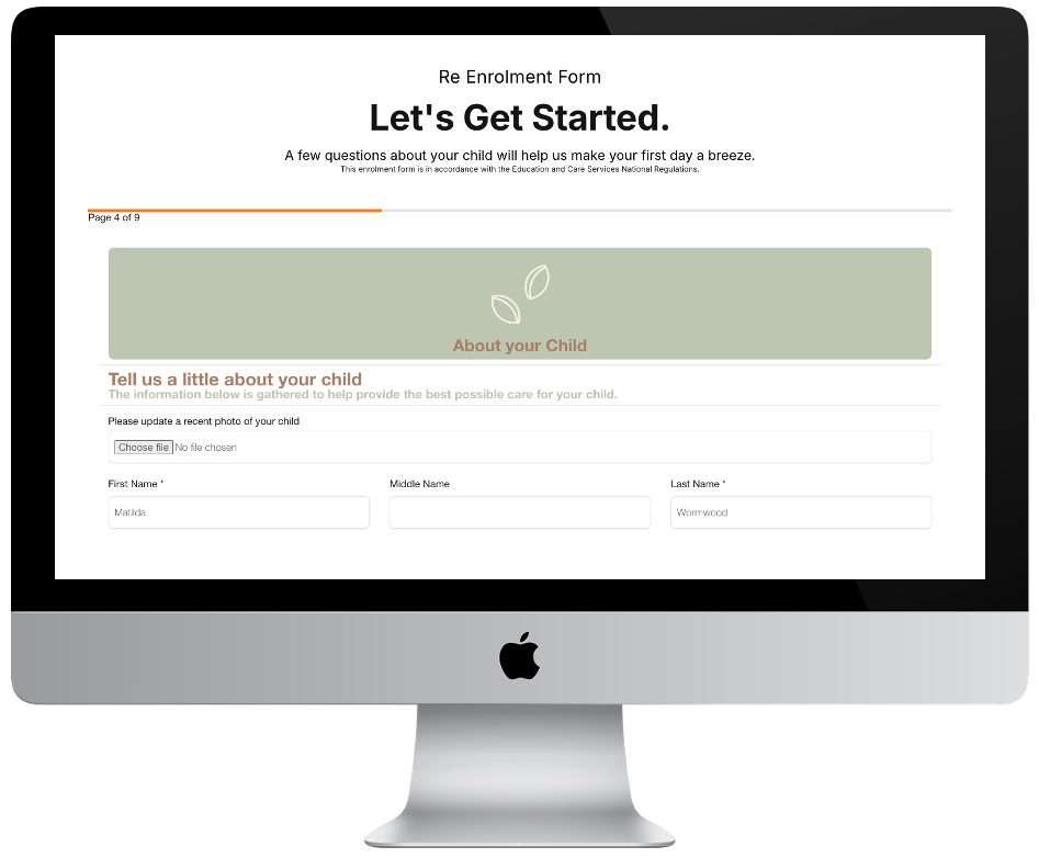 Office: Child Re-Enrolment