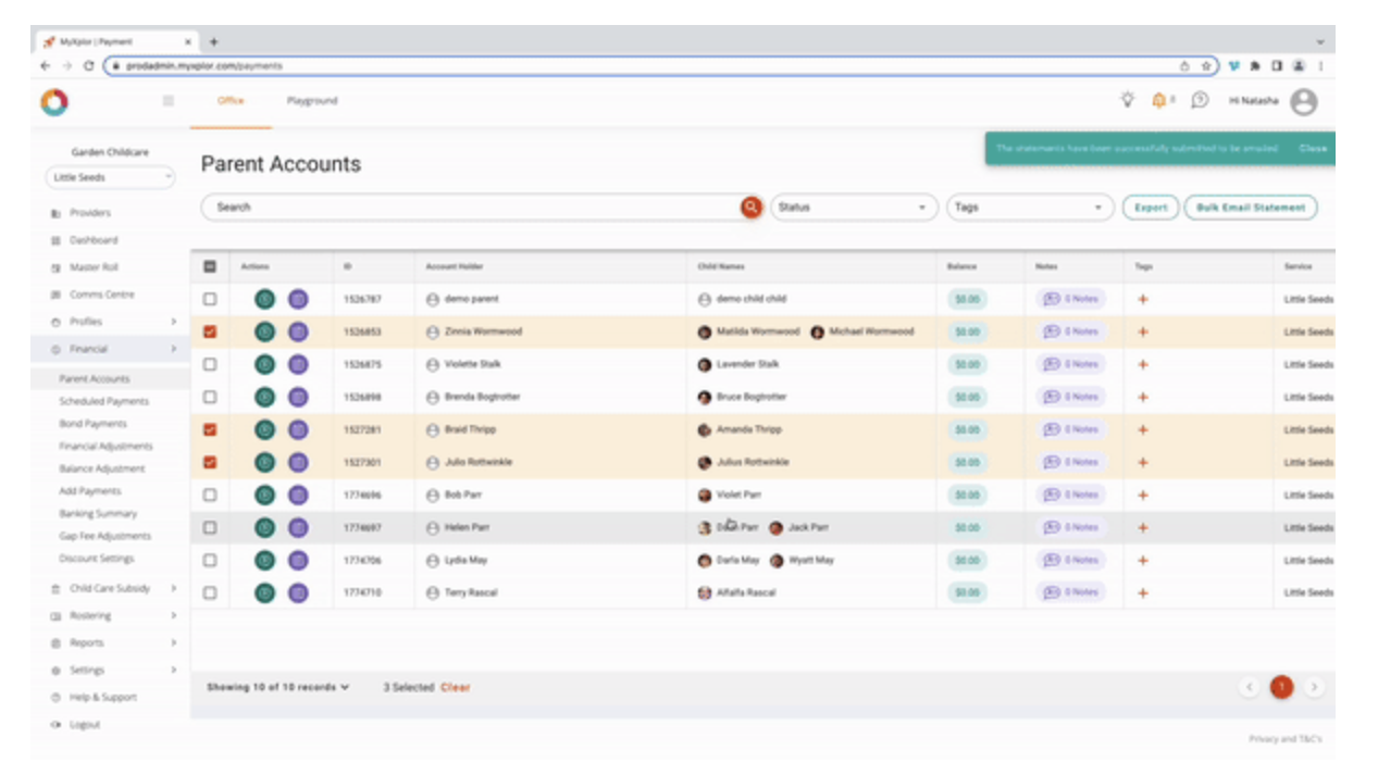 Office: Parent Accounts