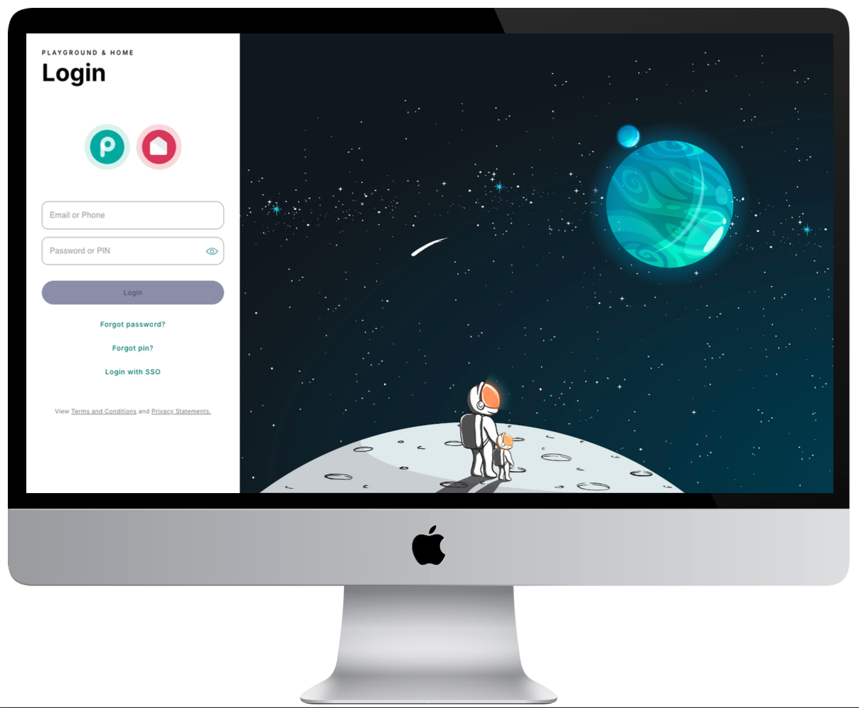 Playground Web: Login