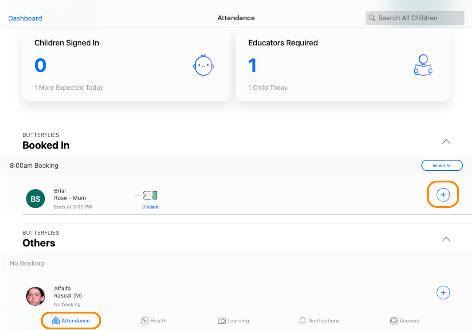 Playground App: Attendance & Absence