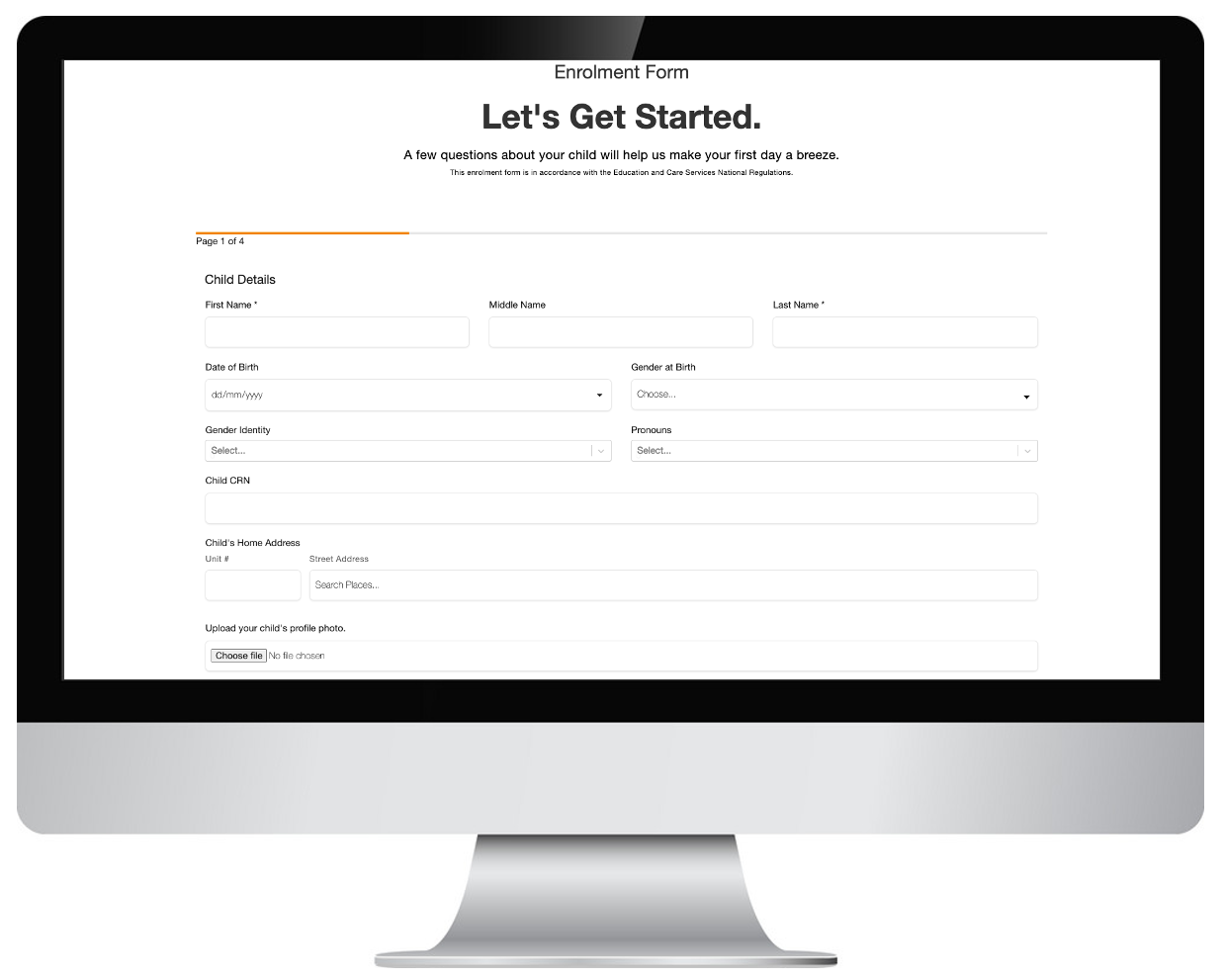 Home: Digital Enrolment Form