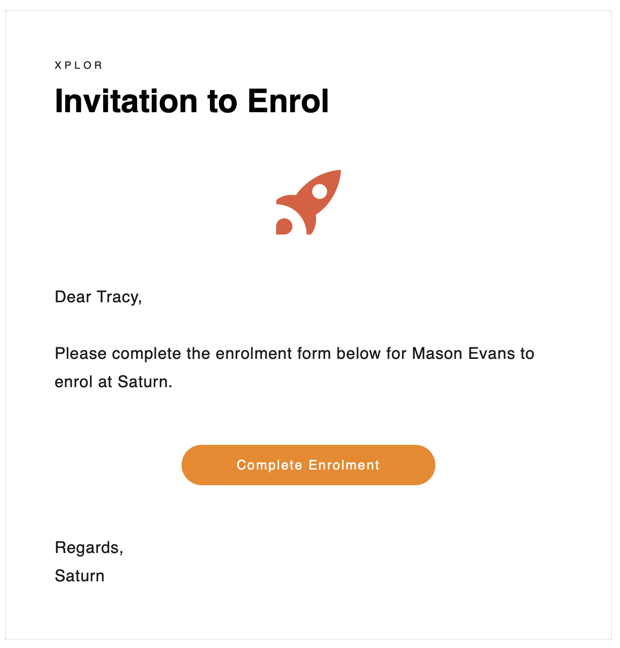 Home: Digital Enrolment Form