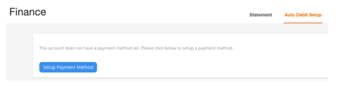 Home: Adding Bank Details