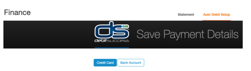 Home: Adding Bank Details