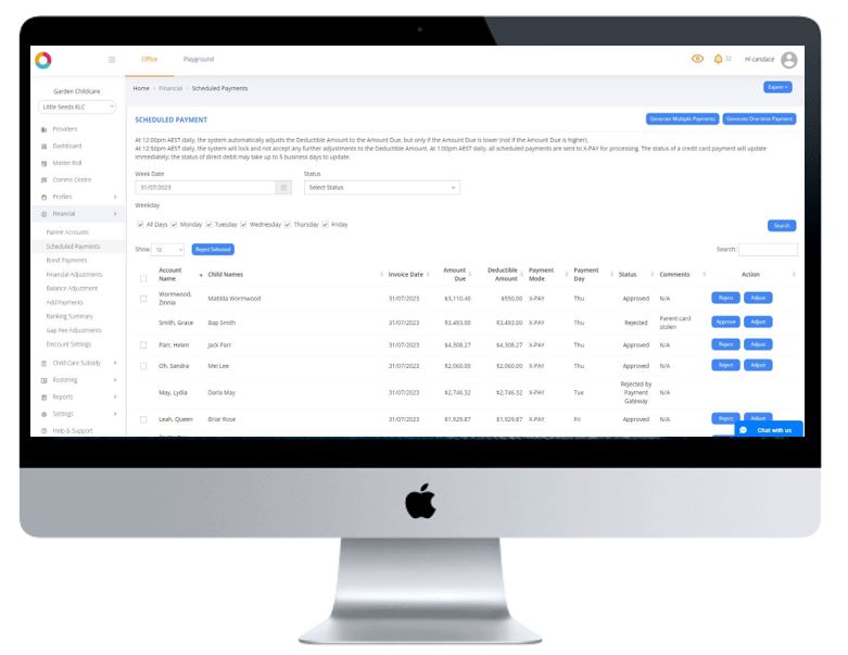 Office: Scheduled Payments