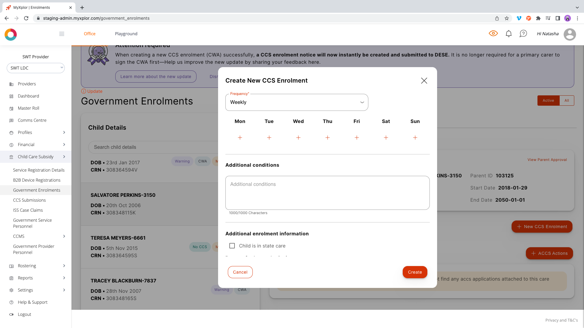 CCS: CCS Enrolment Master Guide