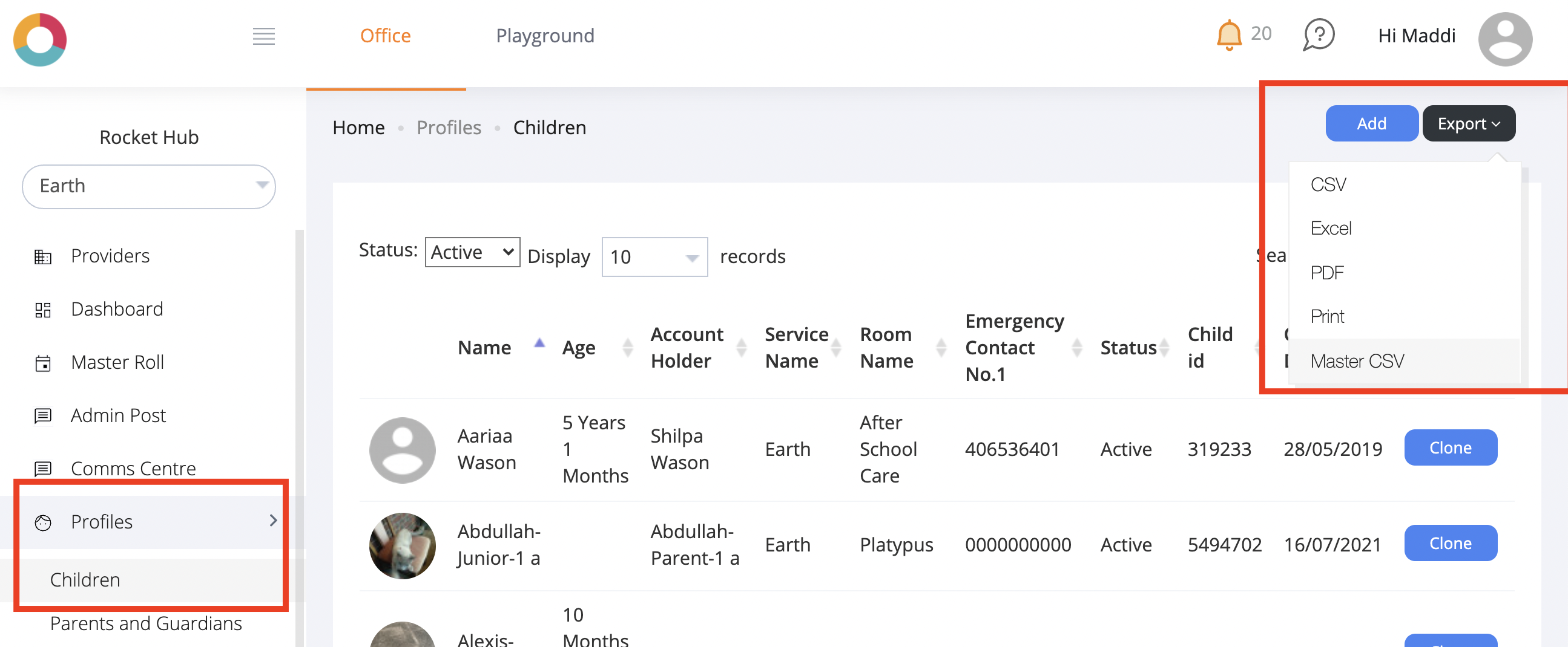 Onboarding: Parent & Child Migration