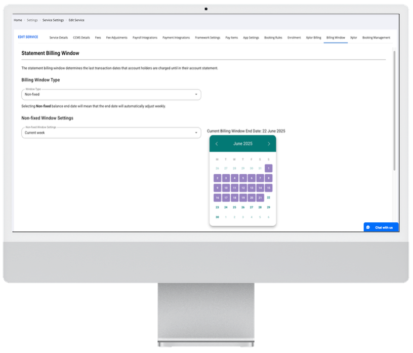 Onboarding: Statement Billing Window