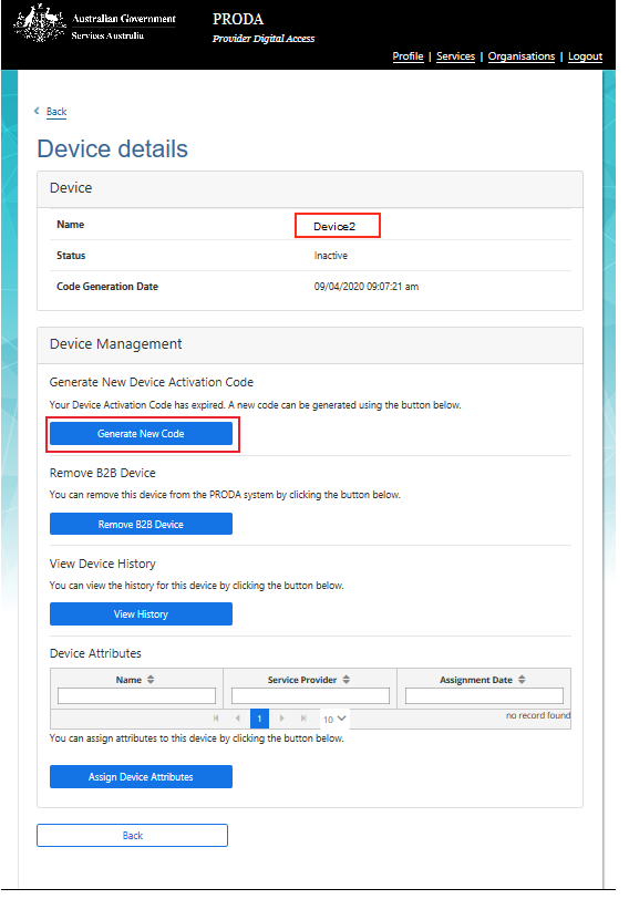 CCS: B2B Device