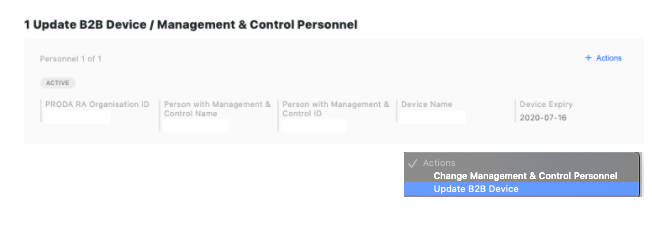 CCS: B2B Device