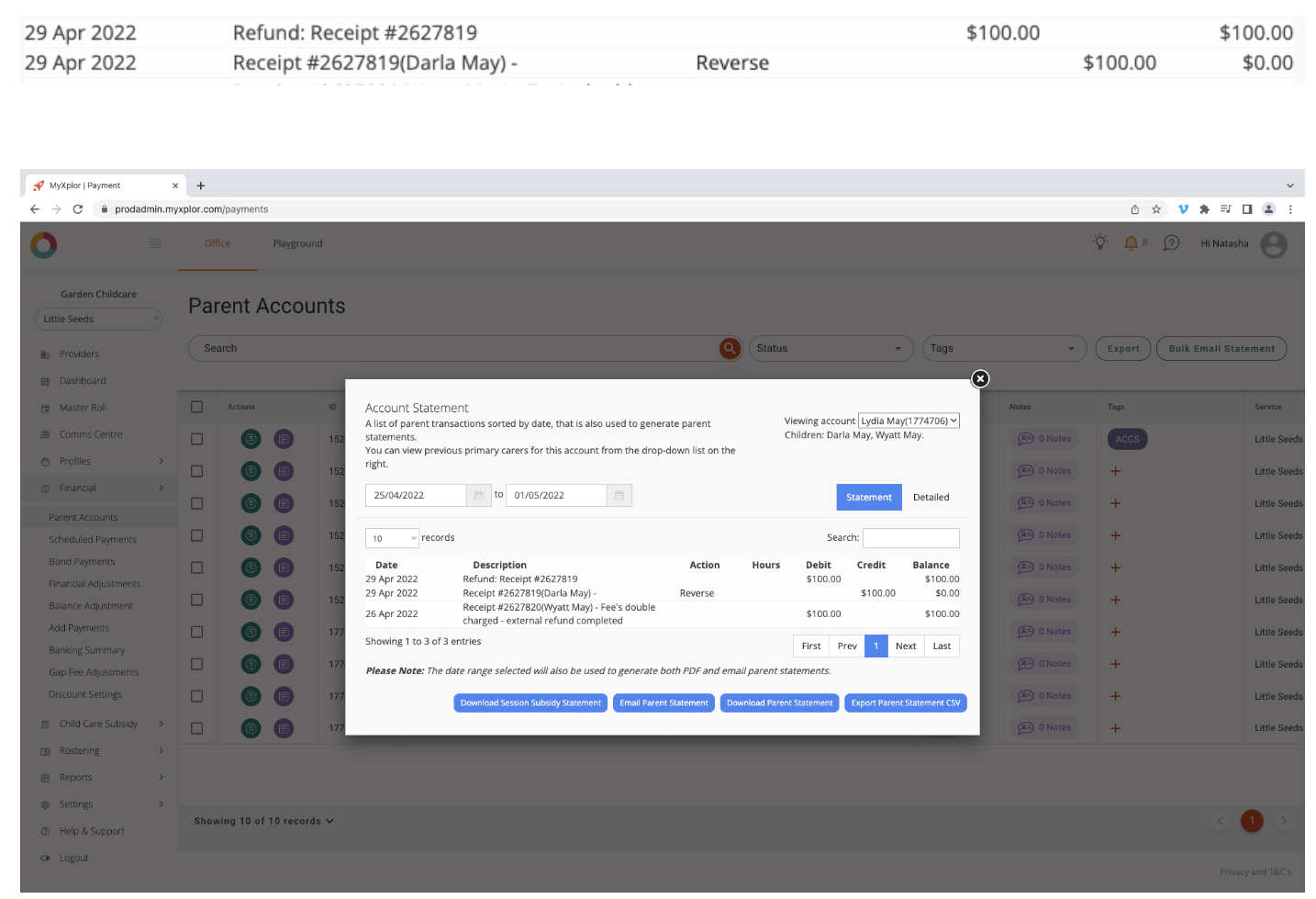 Office: Parent Accounts